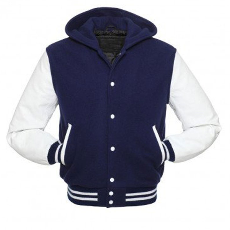 Personalized Men's Letterman Jacket Wool Body and Leather Arms ...