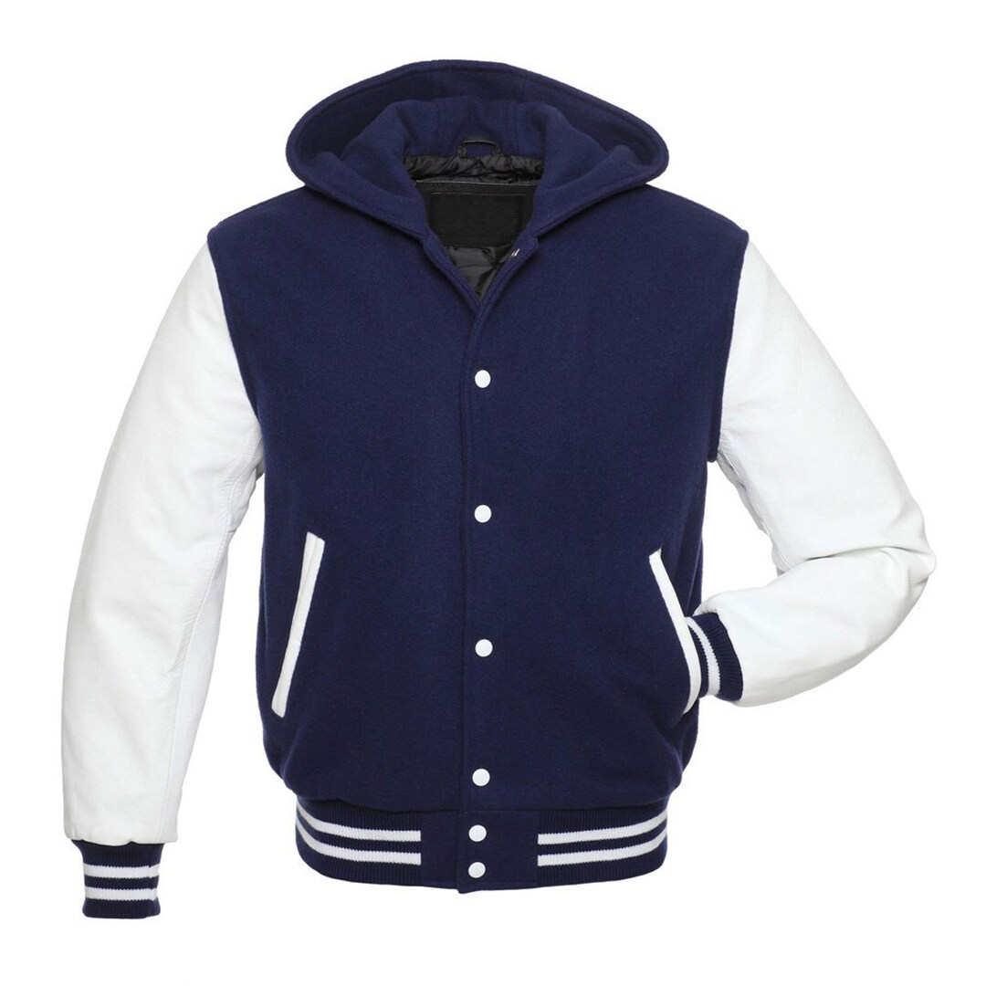 Personalized Men's Letterman Jacket Wool Body and Leather Arms ...