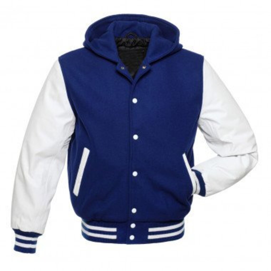 Personalized Letterman Jacket Royal Blue Wool Body and Leather Arms ...