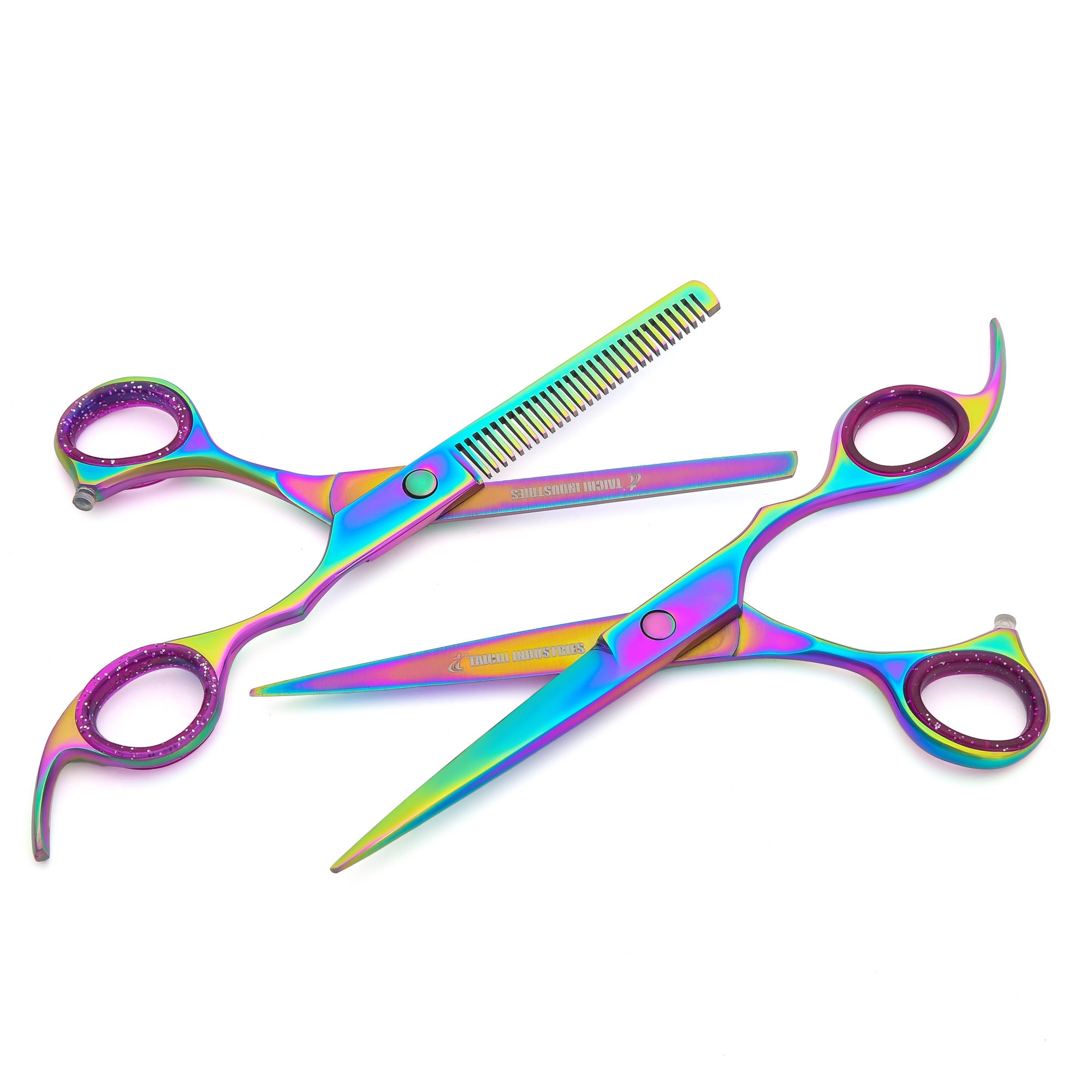 Personalized Rainbow Hair Cutting and Thinning Shears Set TIFP-010 - Etsy