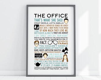 The office quotes | Etsy