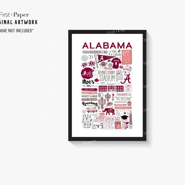 Alabama Poster - Etsy