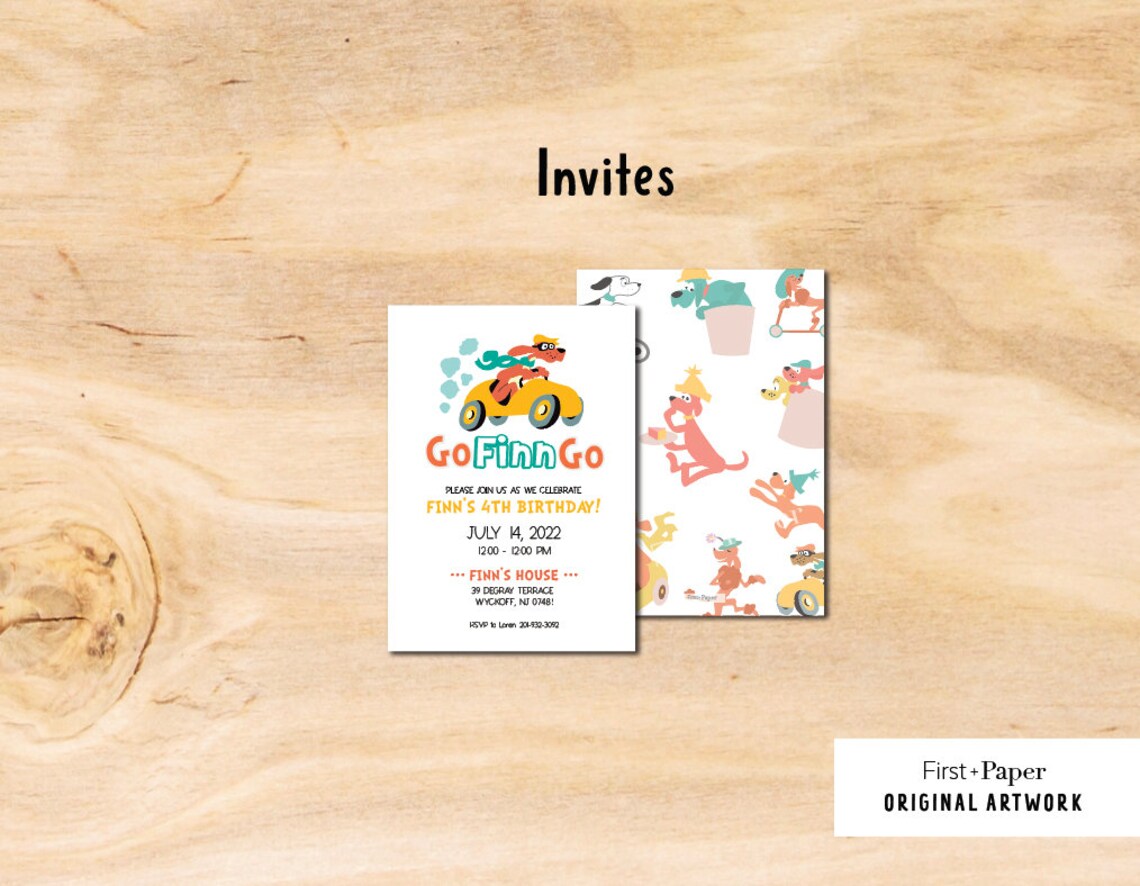 Go Dog Go Party Invitations Go Dog Go Birthday Go Dog Go - Etsy Canada