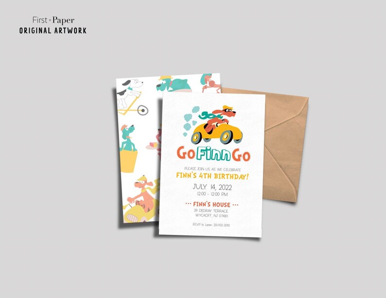 Go Dog Go Party Invitations Go Dog Go Birthday Go Dog Go - Etsy Canada