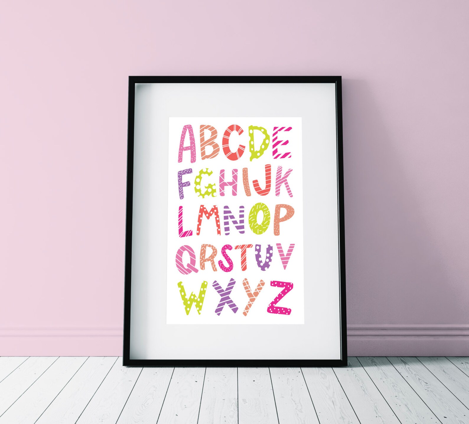 Alphabet Patterns Posters | Etsy