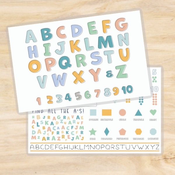 Alphabet Placemat - Etsy