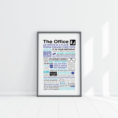 The Office Poster the Office TV Show Collage Digital - Etsy