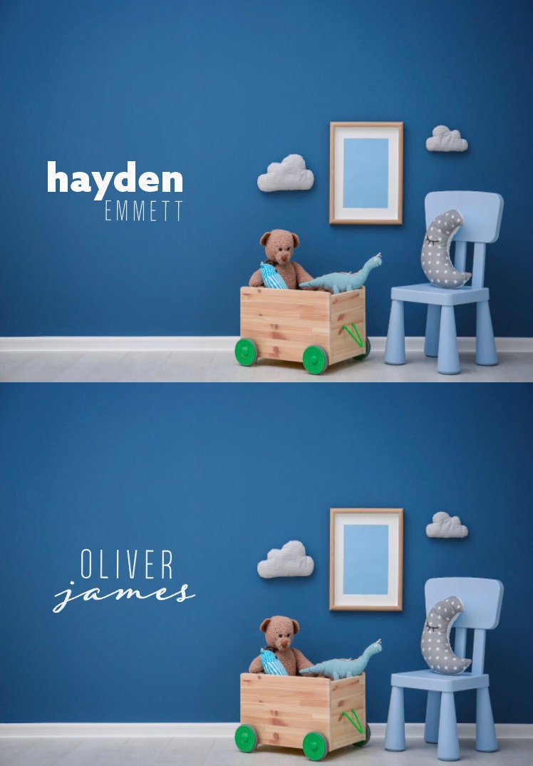 Personalized Wall Decal Vinyl Decal Custom Name Decal | Etsy