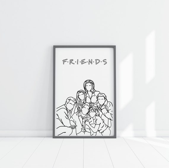 Friends Tv Show Black And White
