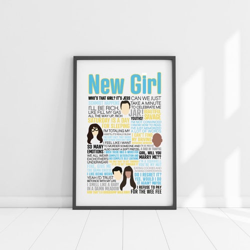 New Girl TV Show Poster Nick Miller Quotes Poster New Girl - Etsy