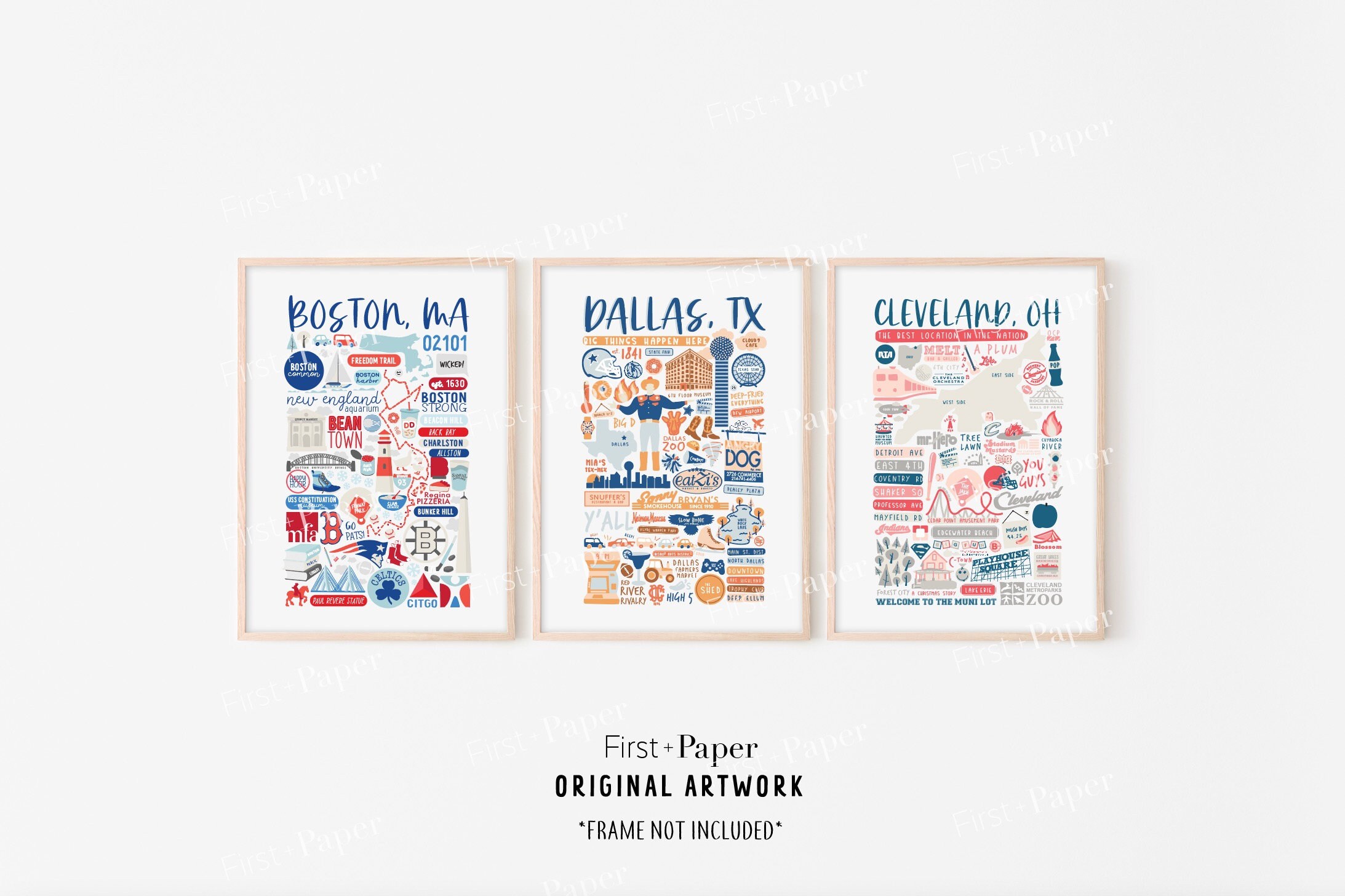 Boca Raton Collage Poster All About Your City Posters Boca | Etsy