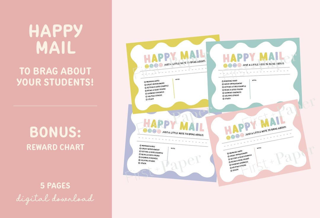 Happy Mail for Students - Digital Download Only - Brag About Your ...