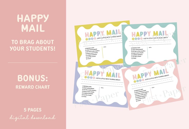 Happy Mail for Students - Digital Download Only - Brag About Your ...