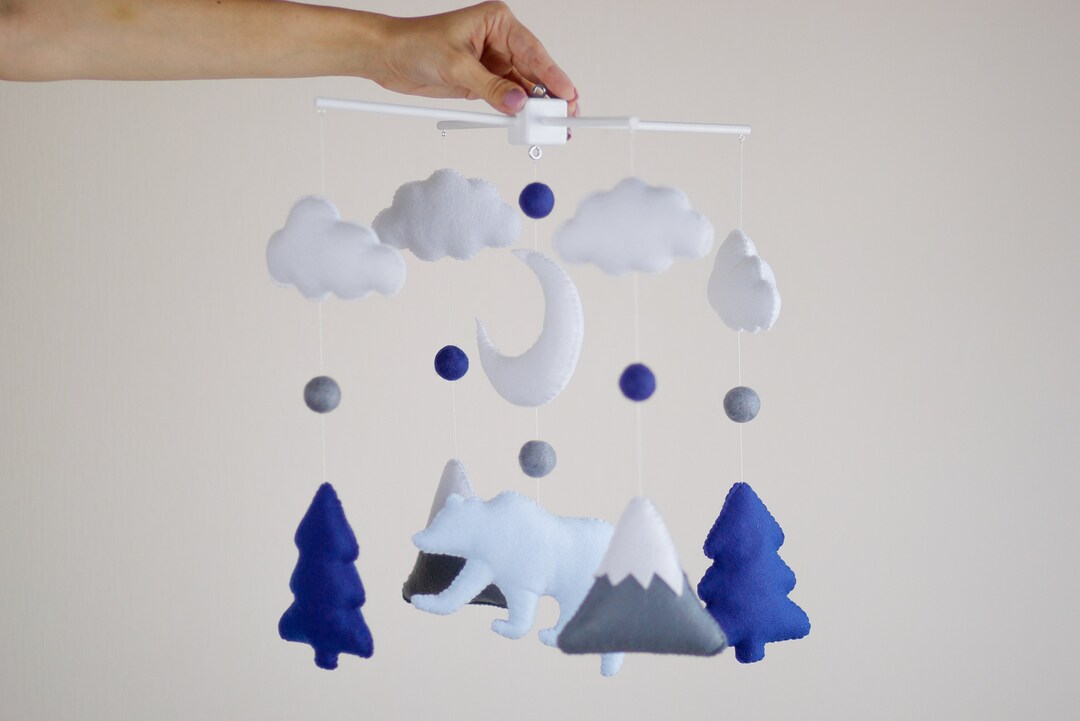 BEAR Baby Mobile Woodland Mobile Bear Mobile Mobile - Etsy