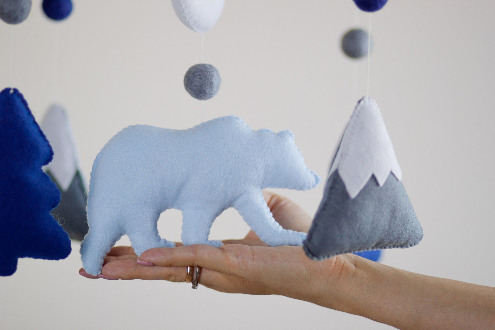 BEAR Baby Mobile Woodland Mobile Bear Mobile Mobile | Etsy