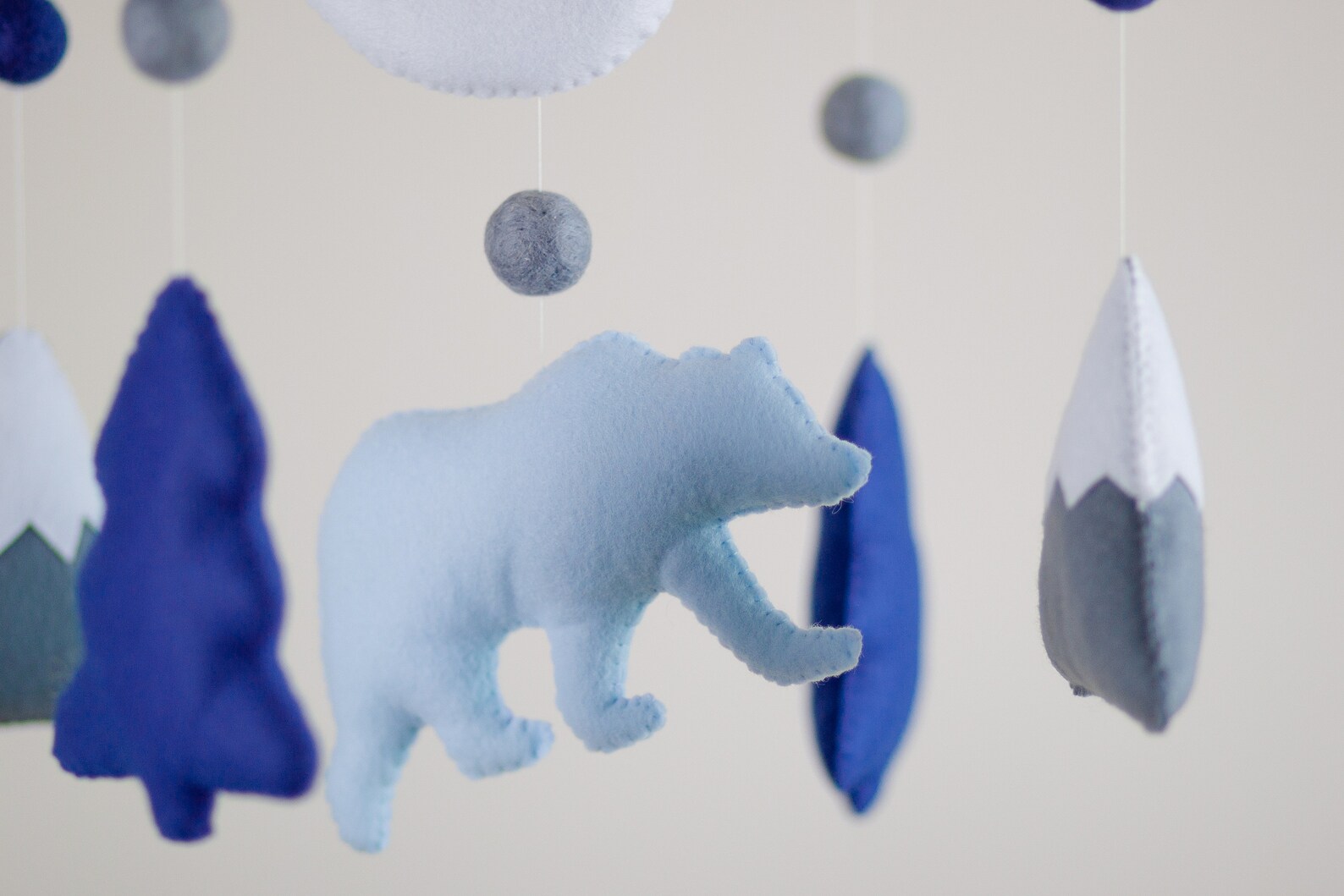 BEAR Baby Mobile Woodland Mobile Bear Mobile Mobile | Etsy