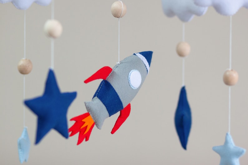 Space Baby Mobile Baby Crib Mobile Space Nursery Nursery - Etsy UK