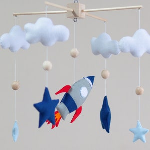 Space Baby Mobile, Baby Crib Mobile, Space Nursery, Nursery Mobile ...