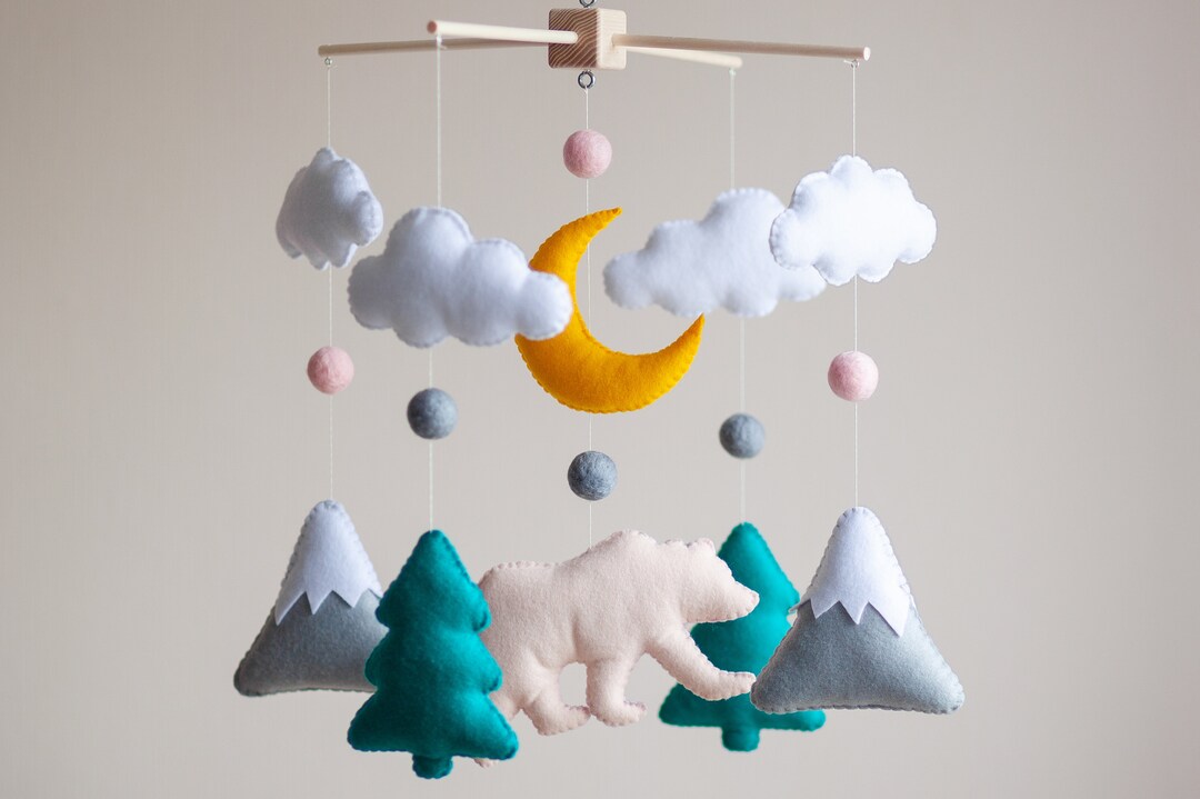Bear Baby Mobile Woodland Mobile Bear Mobile Mobile - Etsy