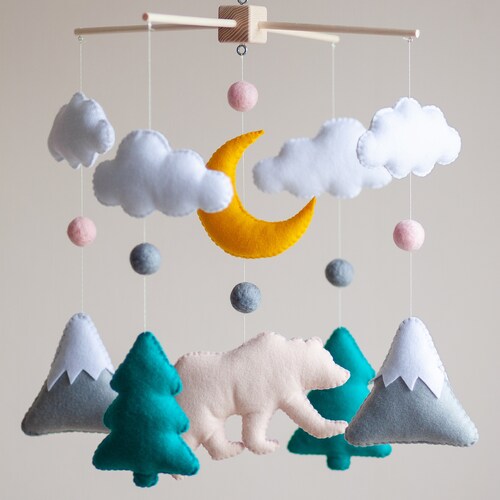 Arctic Baby Mobile Baby Nursery Decor White Mobile | Etsy