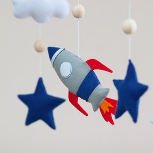 Space Baby Mobile, Baby Crib Mobile, Space Nursery, Nursery Mobile ...