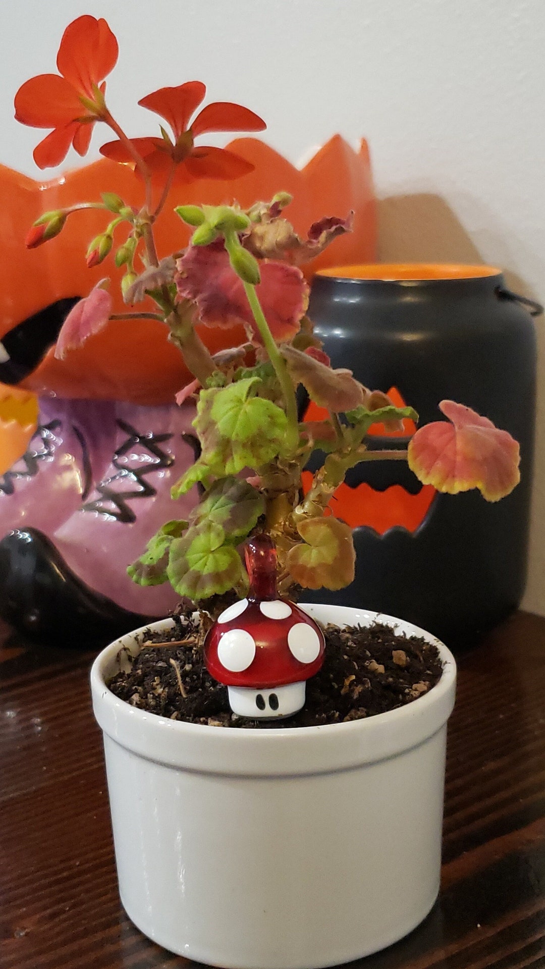 Super Mario Inspired Glass Power up Mushroom Pendant. - Etsy