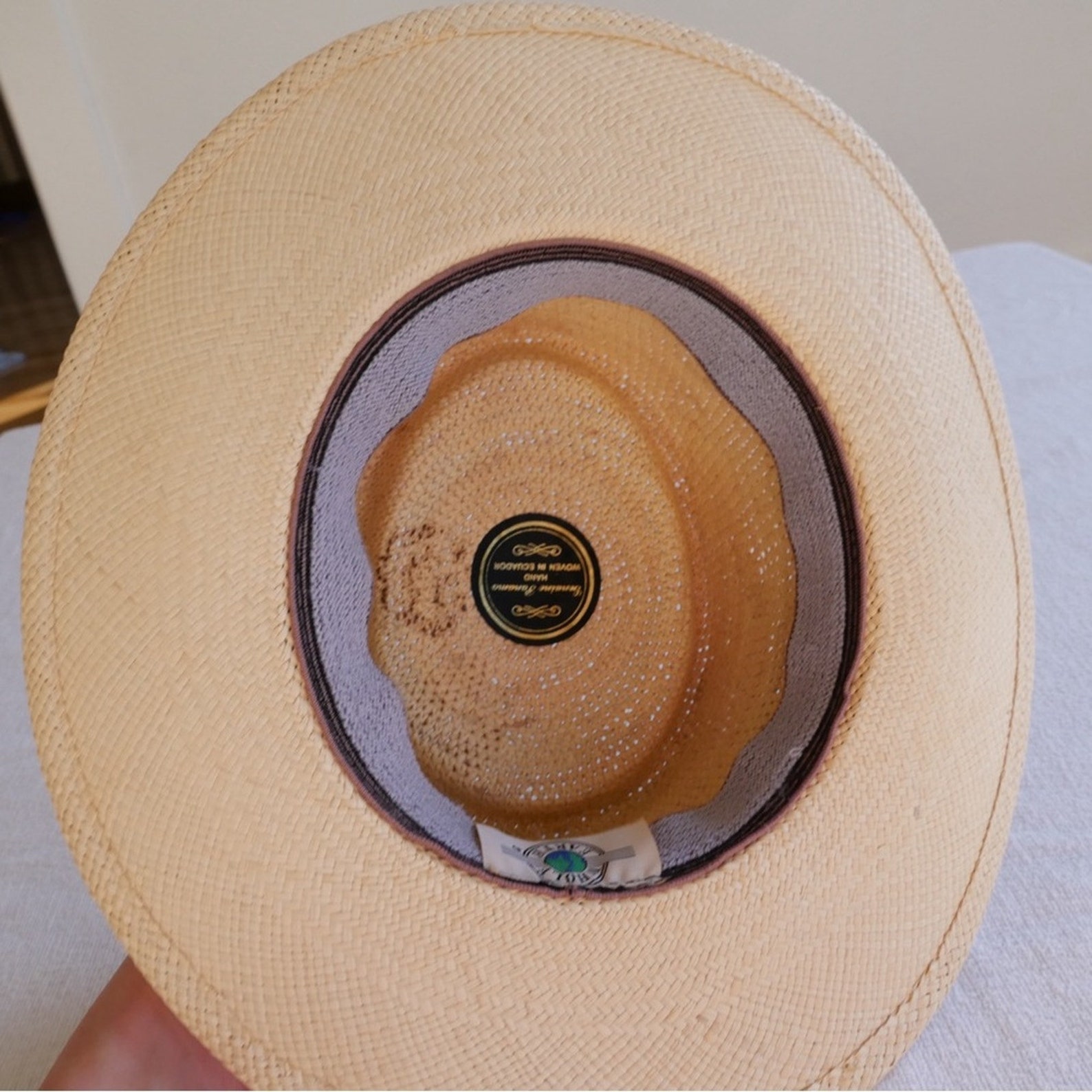 Vintage Women's Handmade Panama Hat Ecuador, Genuine Panama Handwoven ...