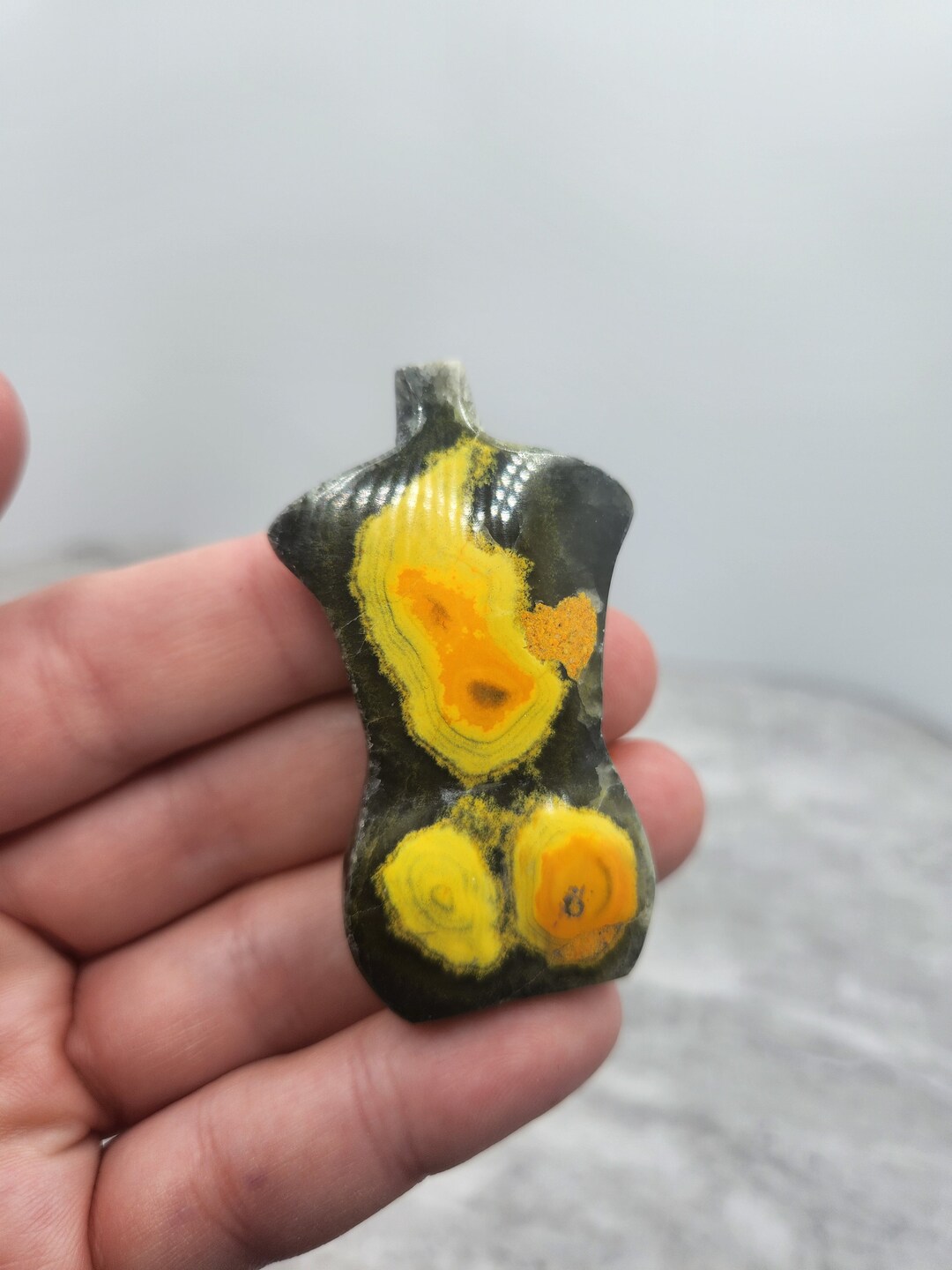 Bumblebee Jasper Goddess Body Outline Body Figure Natural Crystal ...