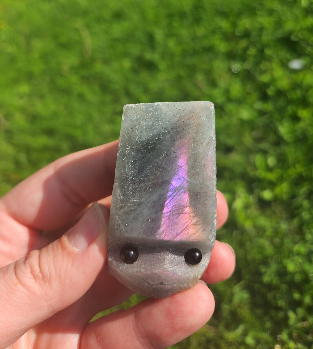 Purple Flash Labradorite Multi Colored Sunset Flash Natural Crystal Pet ...