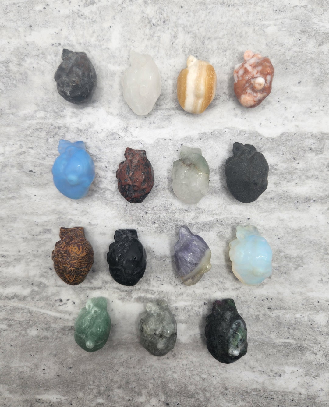 Miniature Mini Crystal Carving Anatomical Heart Human Heart Shaped ...