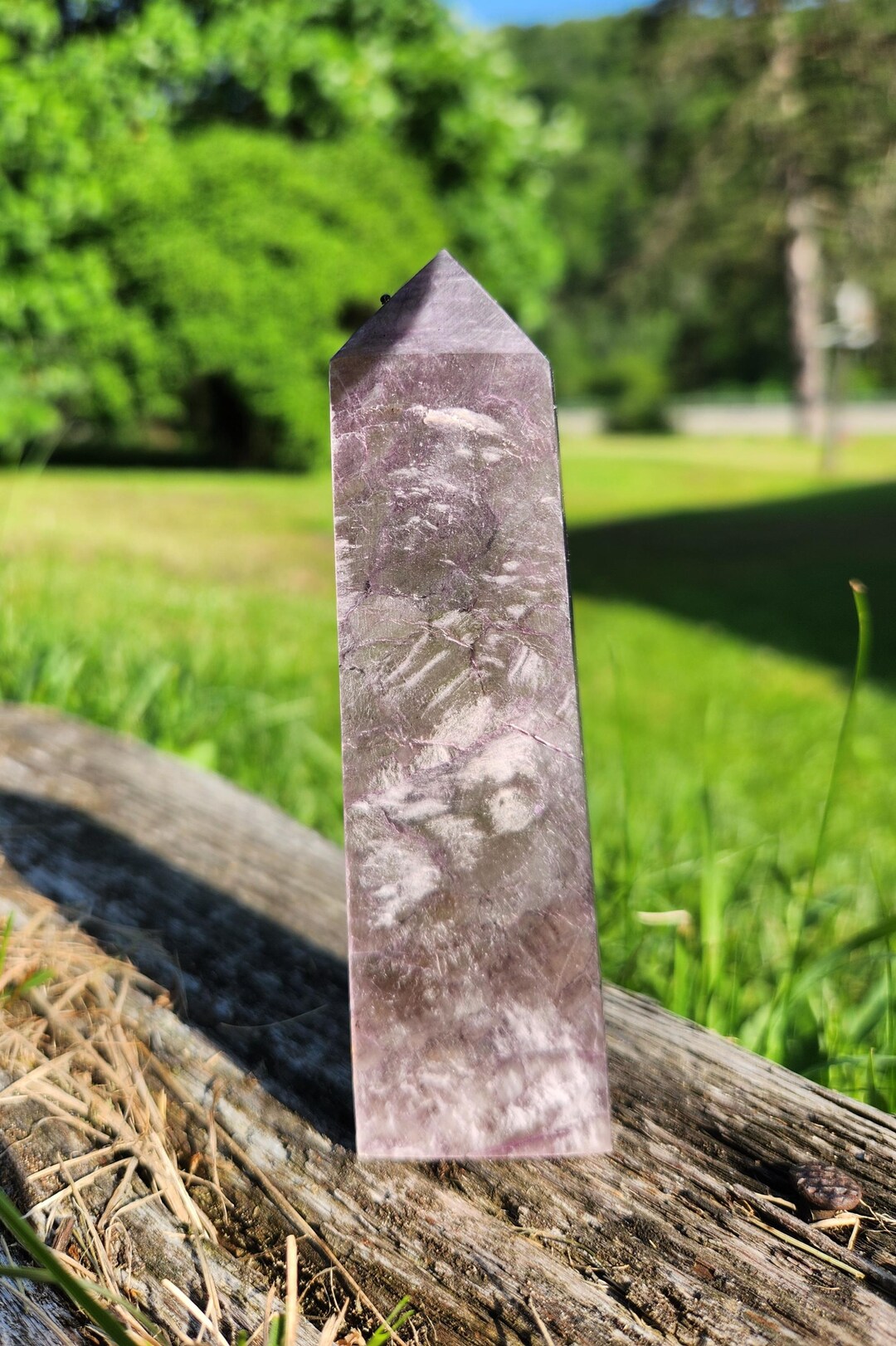 Super Flashy Purple Mica Crystal Tower - Natural Gemstone - Tower #2 - Etsy