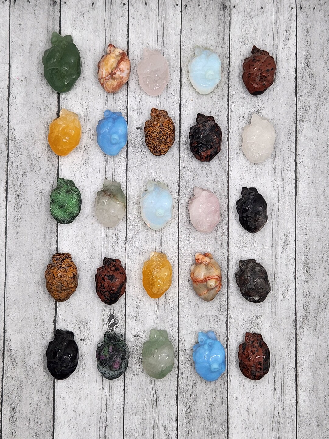 Miniature Mini Crystal Carving Anatomical Heart Human Heart - Etsy