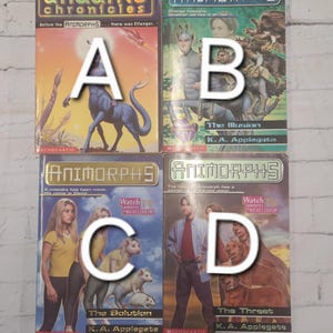 Vintage Animorphs Paperback Children's YA Books - Author K.A. Applegate ...