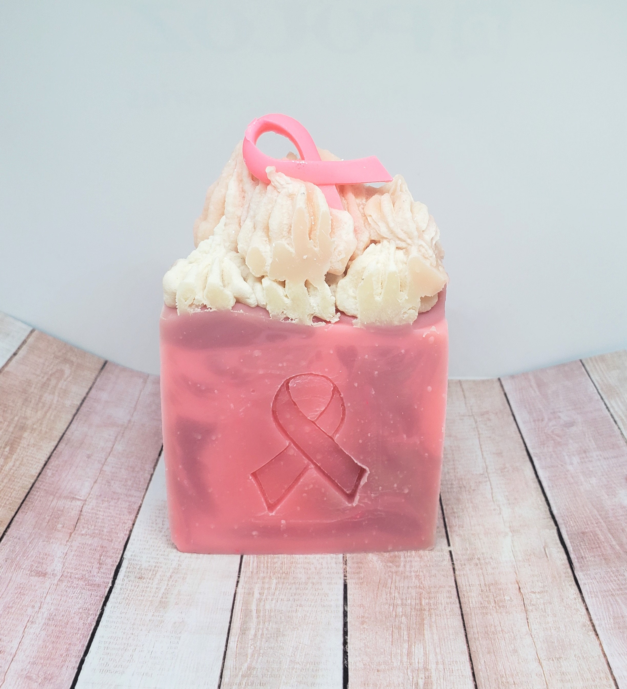 Breast Cancer Awareness Pink Ribbon Cold Process Bar Soap - Etsy