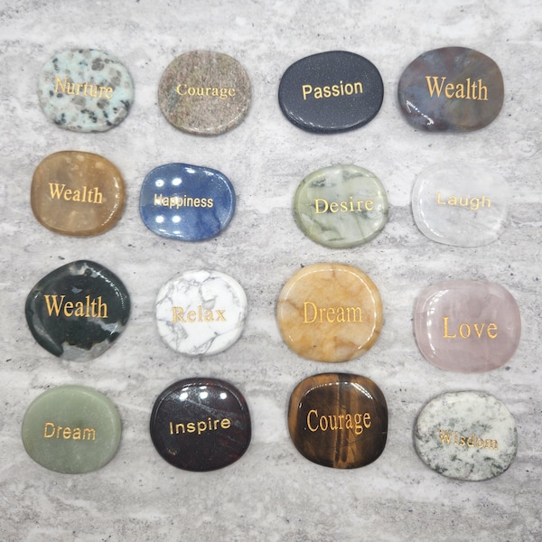 Engraved Stone - Etsy