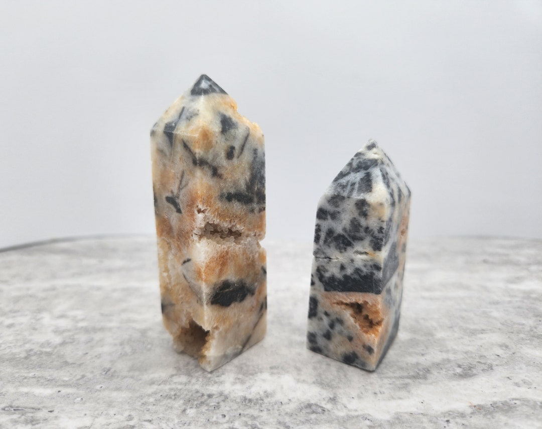 4 Sided Tiger Skin Jasper Natural Crystal Tower Gemstone Display ...
