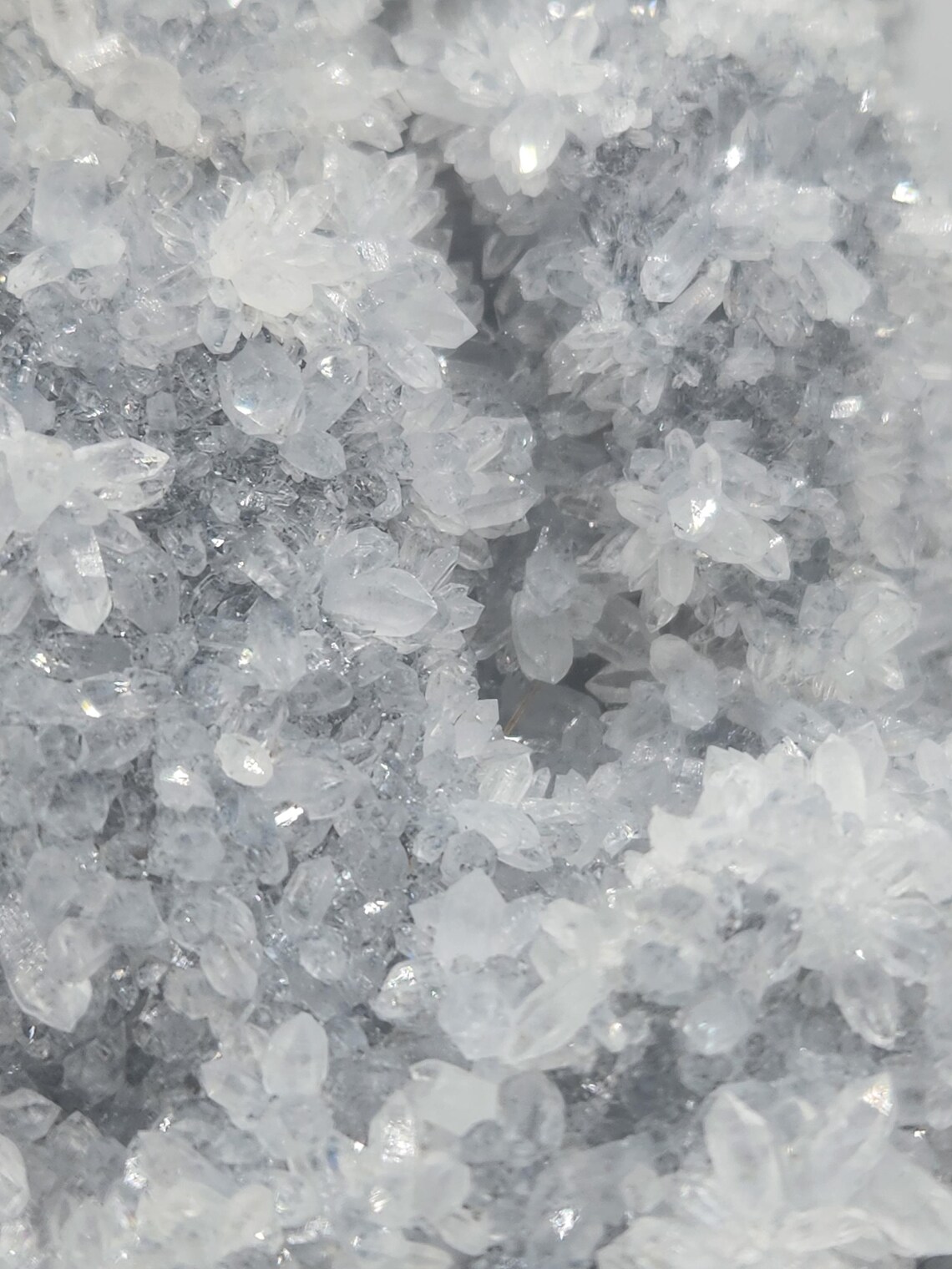 2.1LB Quartz & Calcite Sugar Quartz Crystal Cluster Natural Specimen ...