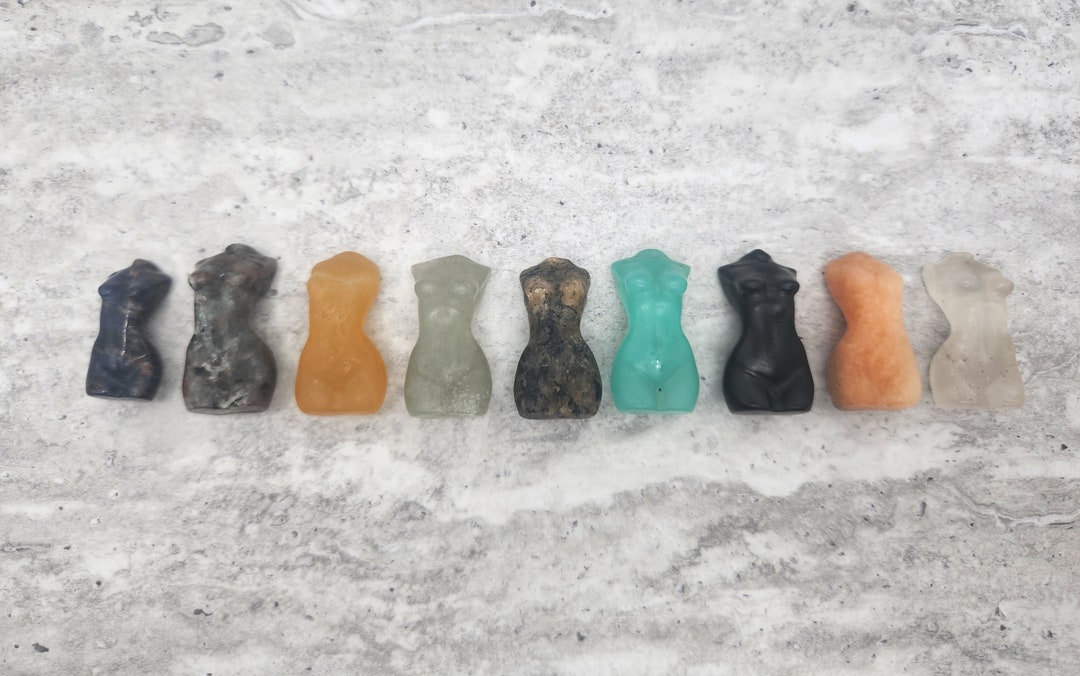 Miniature Goddess Thin Lady Body Natural Crystal Carving - Great for ...