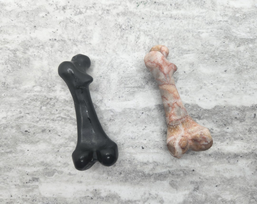 Small Human Femur Bone Shaped Natural Crystal Carving Red Network ...