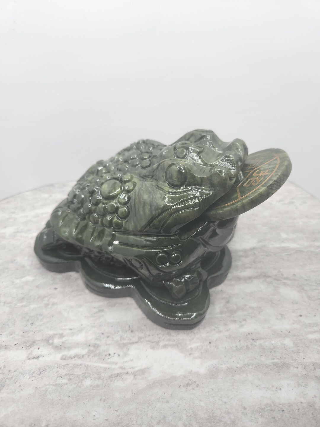 6.12LB Chinese Jin Chan Money Toad - Money Frog - Natural Jade Crystal ...