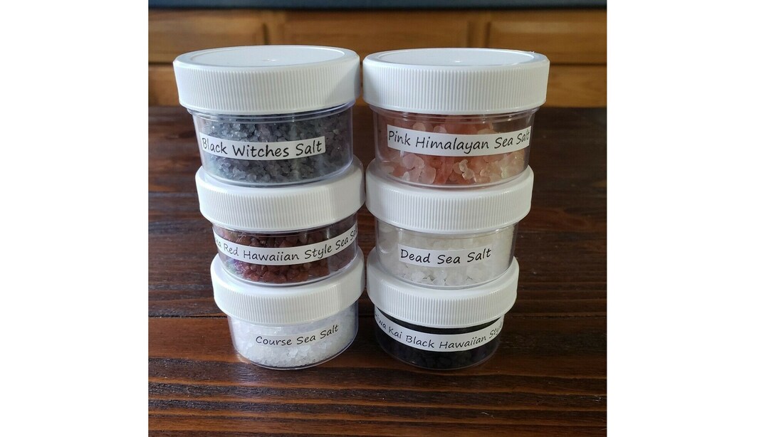 6 Jars Wiccan Spell Casting Crafting Witchcraft Ritual Salt, Pink ...