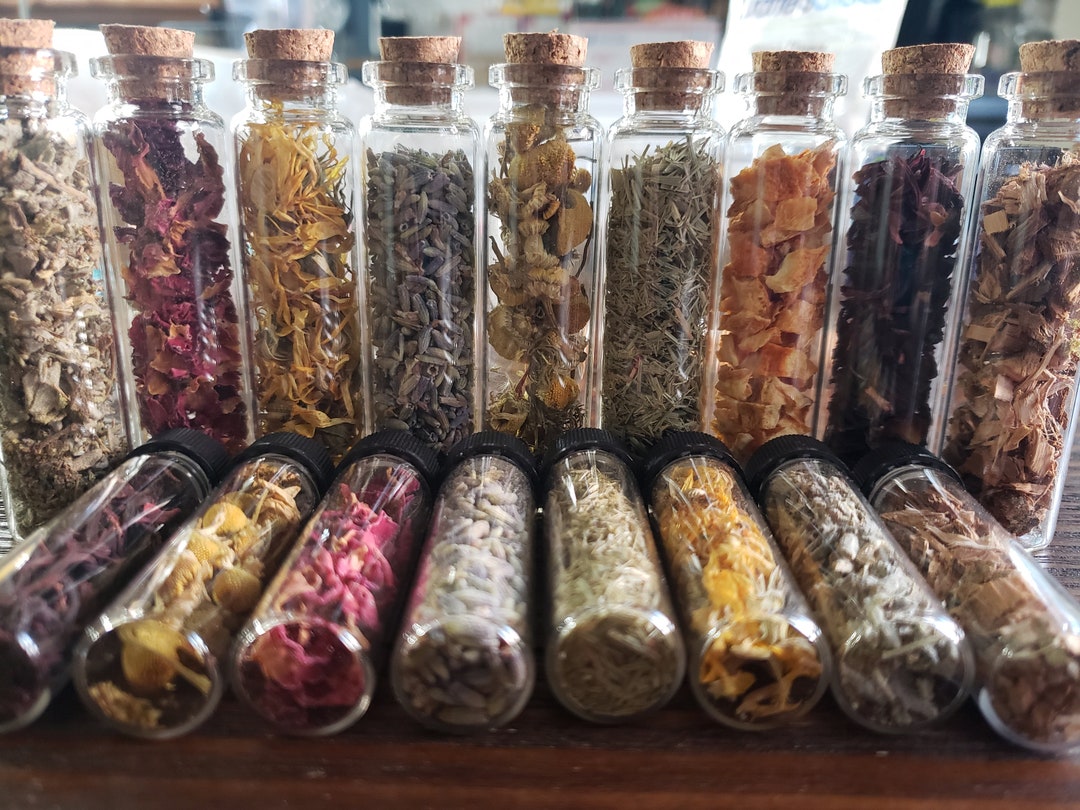 Wiccan Spell Crafting Dried Flower Herb Salts Botanical Ritual Potion ...
