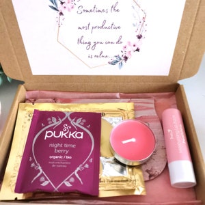 Pink Mini Pamper Kit Relaxation Personalised Letterbox Gift for Her ...