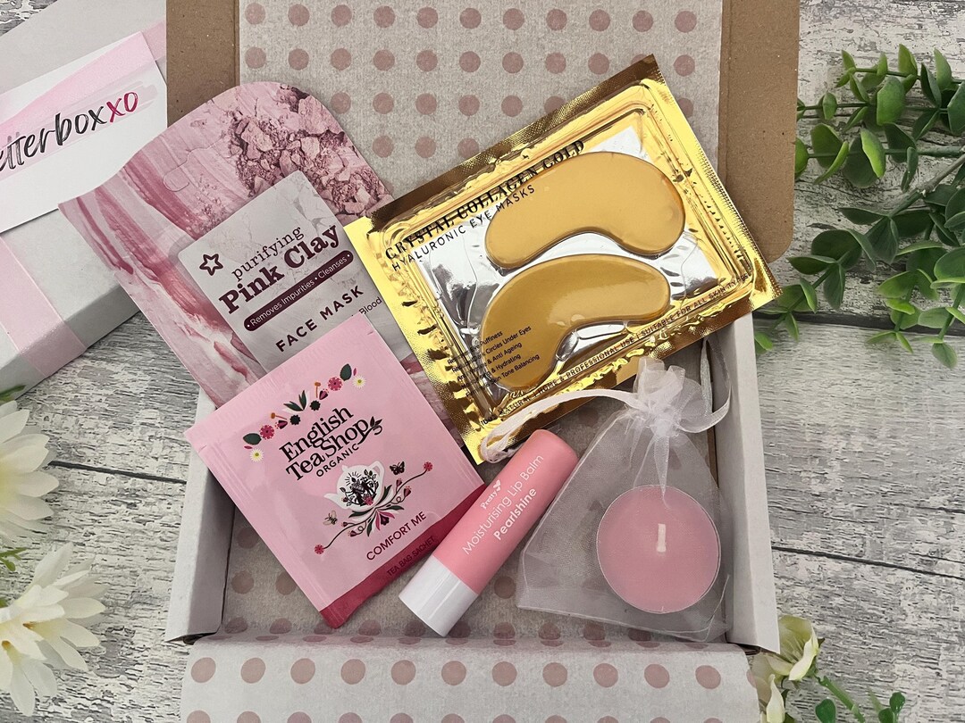 Pink Mini Pamper Kit Relaxation Personalised Letterbox Gift for Her ...