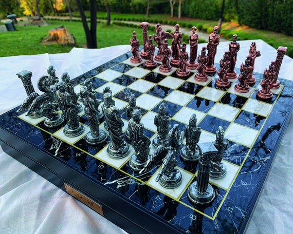 Premium Personalized Vip Metal Chess Pieces With Chess Set - Etsy