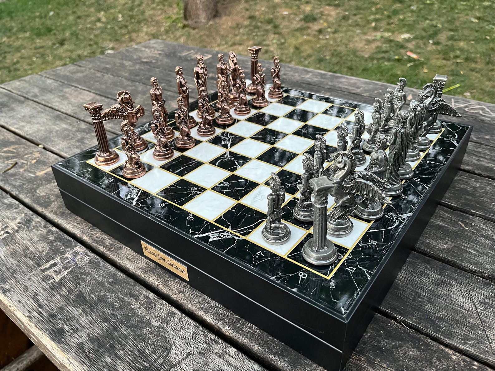Premium Personalized Vip Metal Chess Pieces With Chess Set, Metal Chess ...