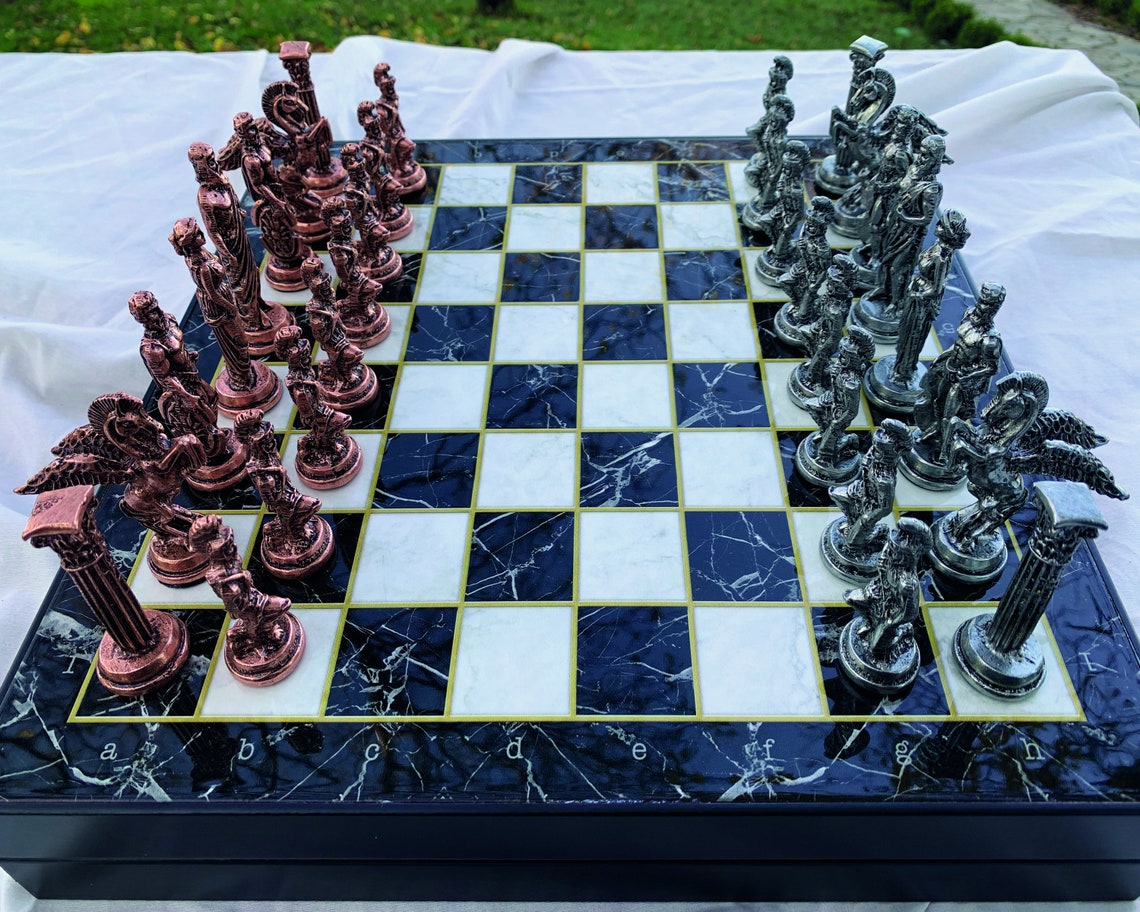 Premium Personalized Vip Metal Chess Pieces With Chess Set - Etsy
