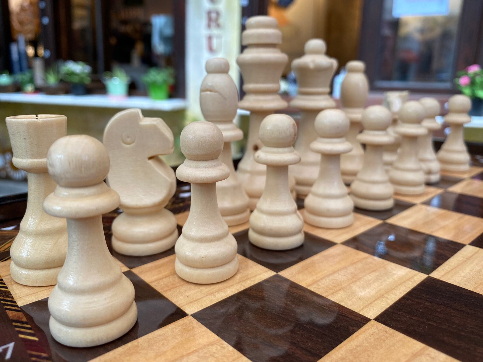 VIP Wooden Chess Set With Wooden Chess Pieces Chess Sets | Etsy Canada