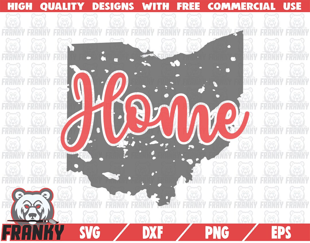 Home SVG Ohio SVG Cut file DXF file Ohio state State of Ohio Love ohio ...