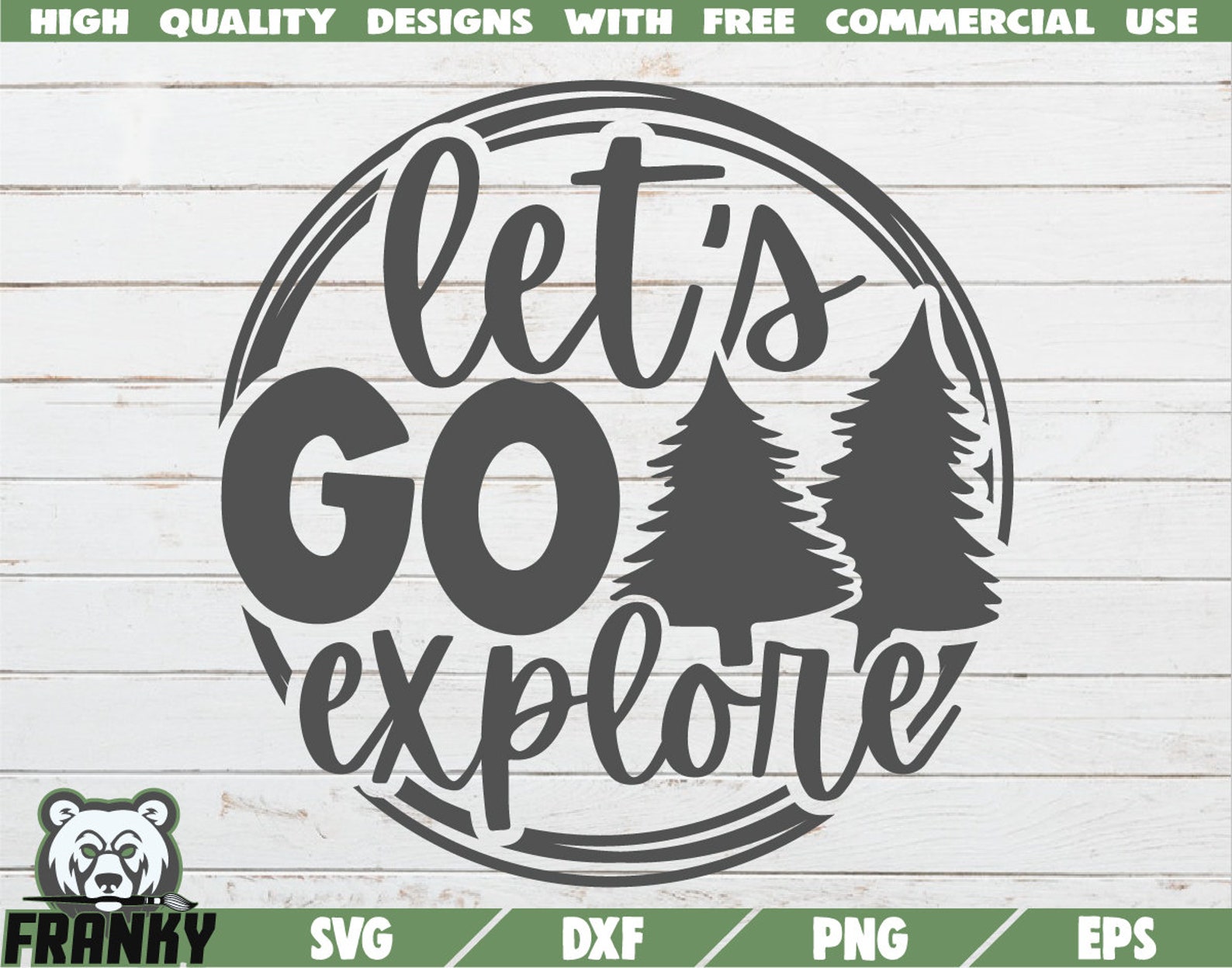 Let's Go Explore SVG Instant Download Printable Cut | Etsy